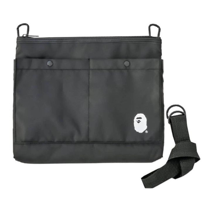 Bape Shoulder Bag Black Ape Head Logo - A Bathing Ape - Body Bag Waist ...