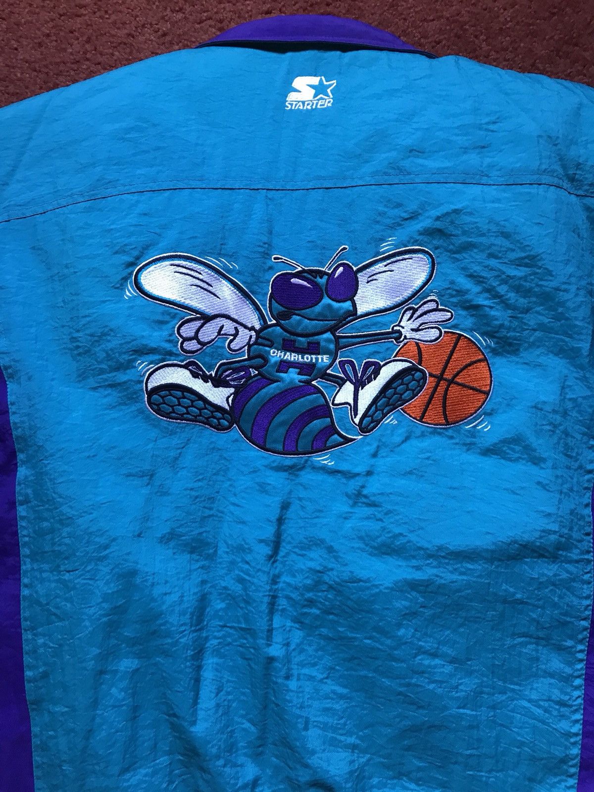 NBA × Starter NBA x STARTER Vintage Hornets Jacket XL | Grailed