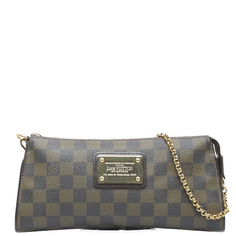 Louis Vuitton Louis Vuitton Eva Damier Ebene Chain Shoulder Brown ...
