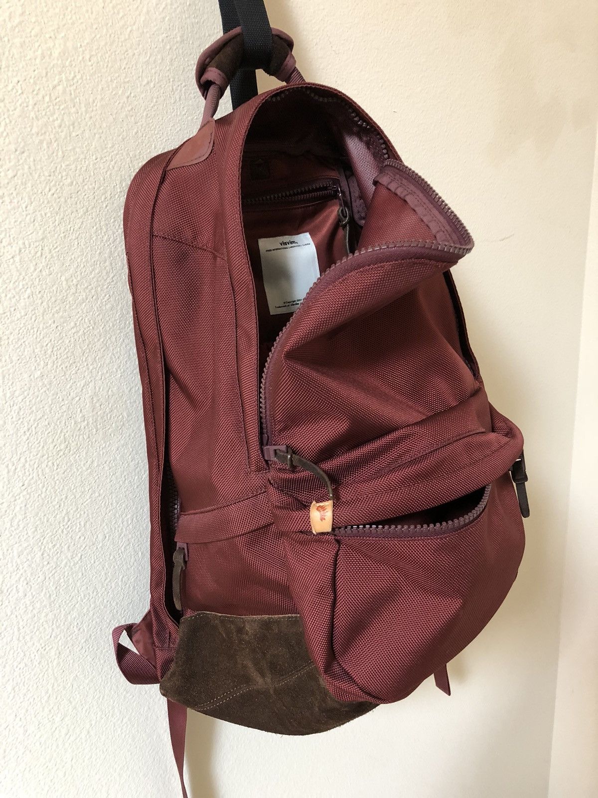 Visvim Ballistic 22L Backpack (Burgundy) | Grailed