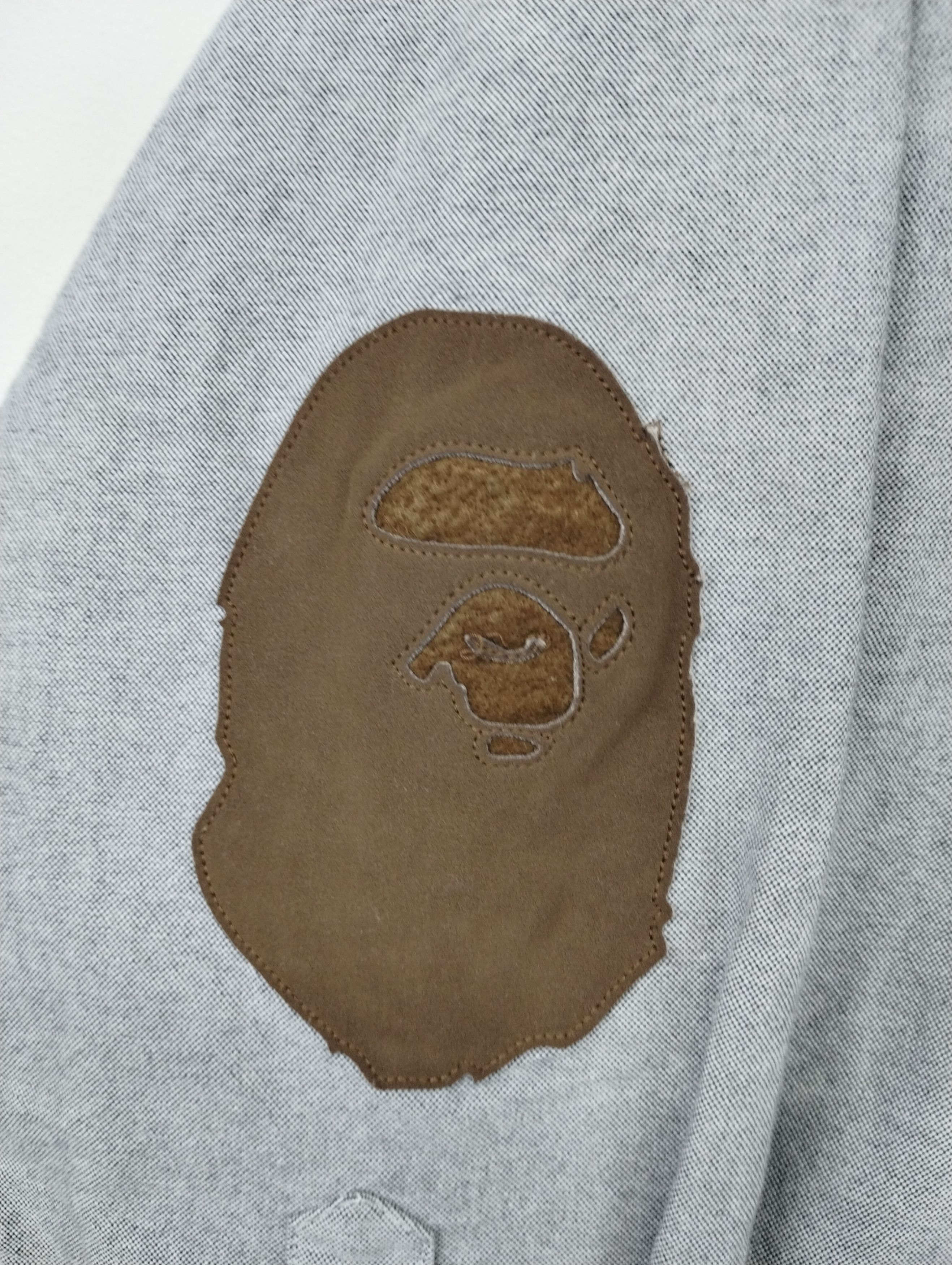 Bape × Japanese Brand × Streetwear Bape Ape Elbow Patch Button Up | Grailed
