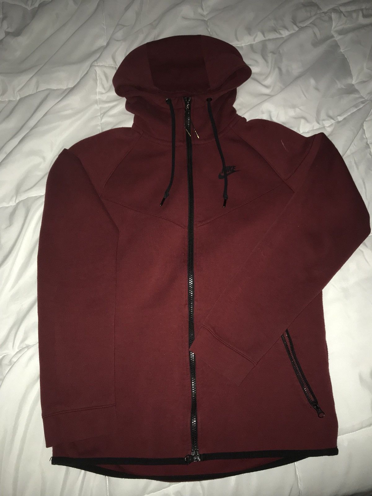 Nike Maroon Nike Tech Fleece Hoodie | Grailed