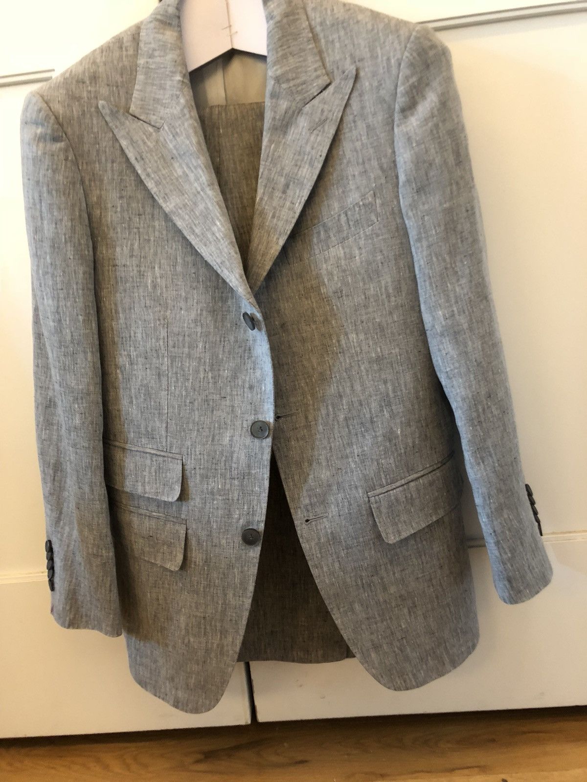 Suitsupply Washington Grey Linen Suit | Grailed