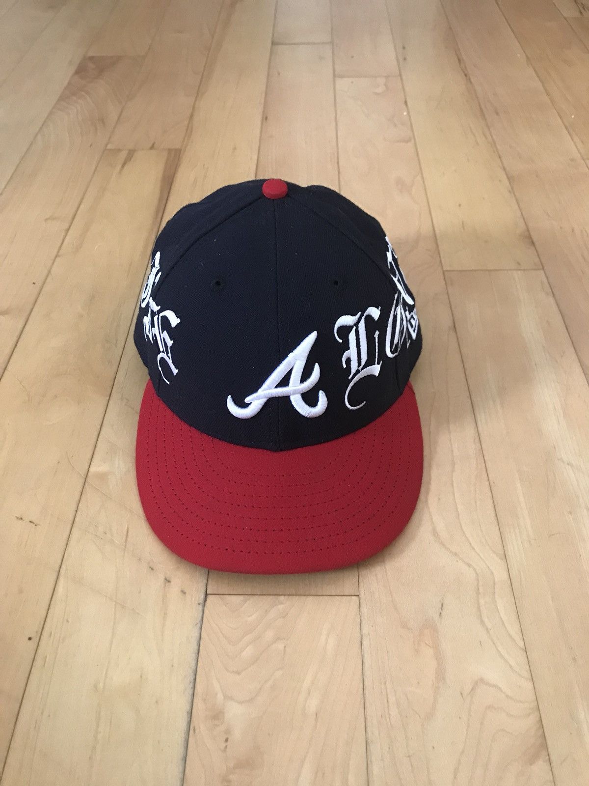 New Era × Vlone Vlone New Era Atlanta Popup Braves Fitted Hat | Grailed
