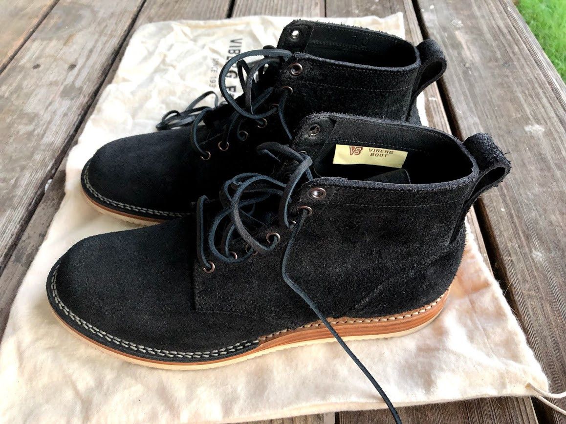 Viberg Viberg X 3sixteen Black Oil Roughout Service Boot | Grailed