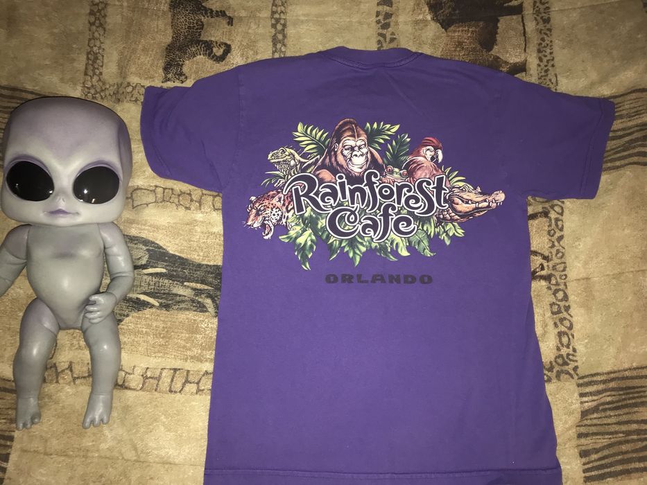 Vintage Vintage RAIN FOREST Cafe Orlando Souvenir T-Shirt | Grailed