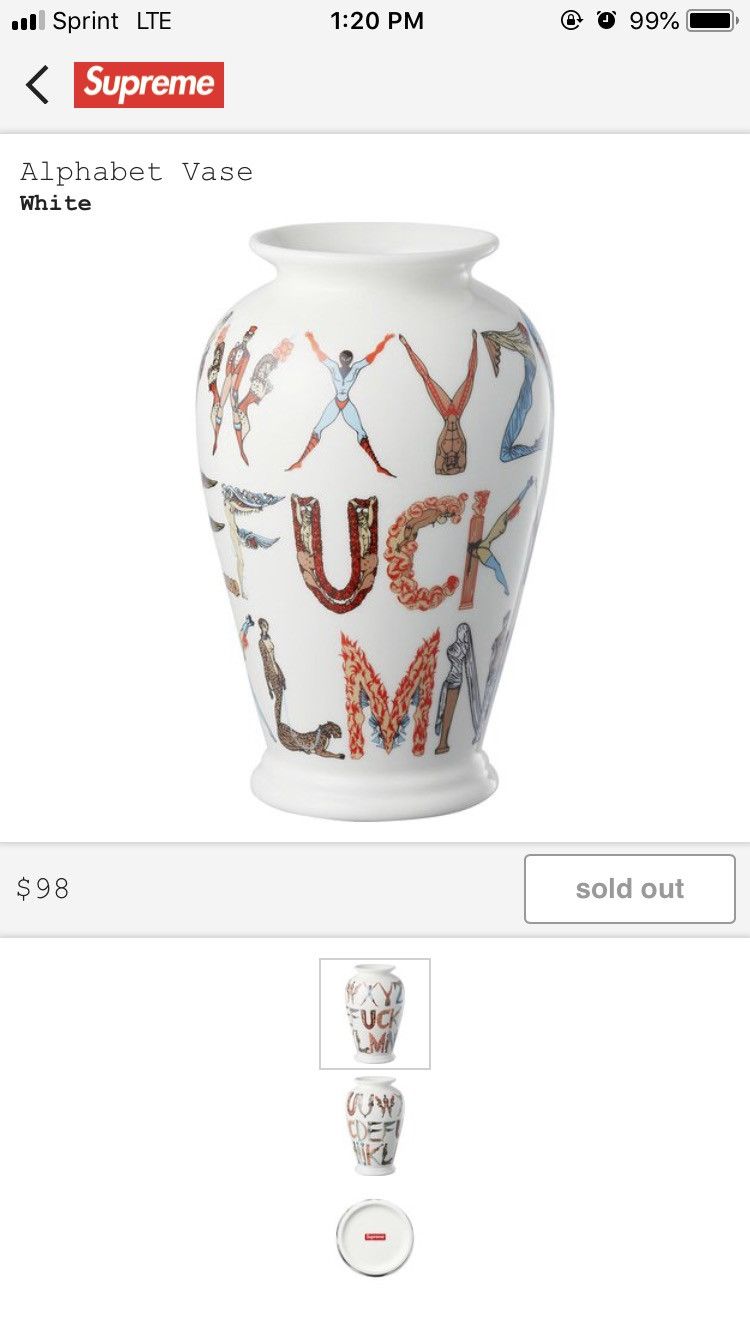 Supreme Supreme Alphabet Vase | Grailed