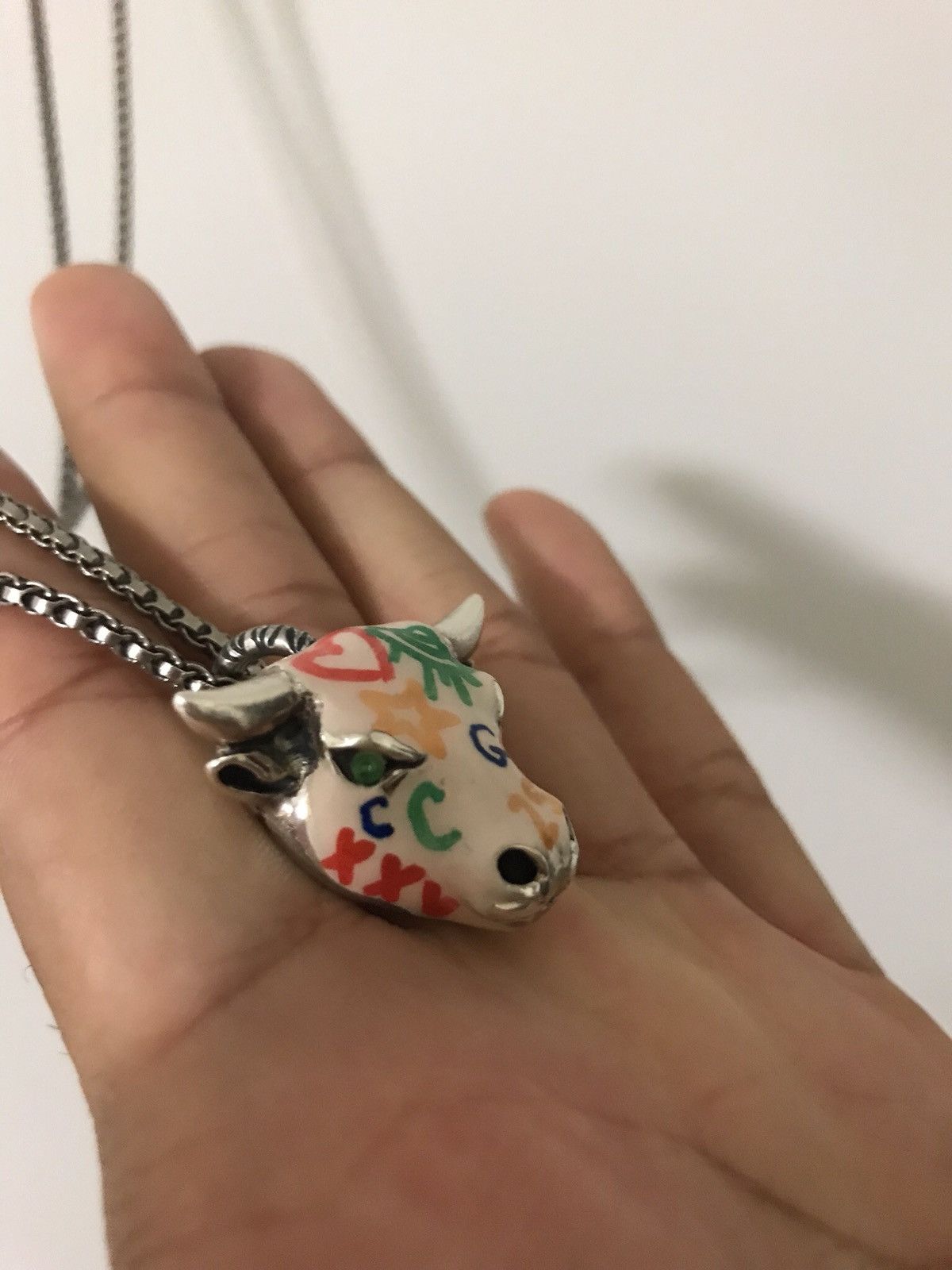 Gucci Anger Forest Bulls Head Necklace Grailed