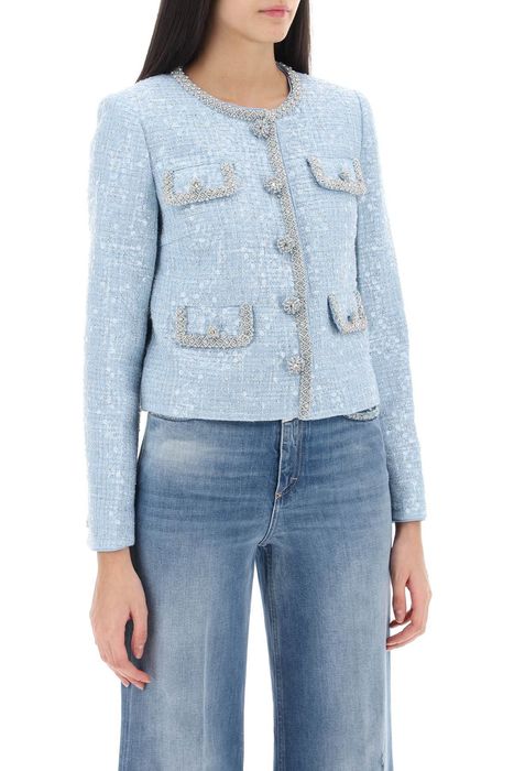 Self-Portrait Self Portrait Jacket In Sequin Tweed | Grailed