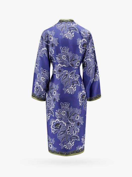 Etro Kimono Woman Blue Coats | Grailed