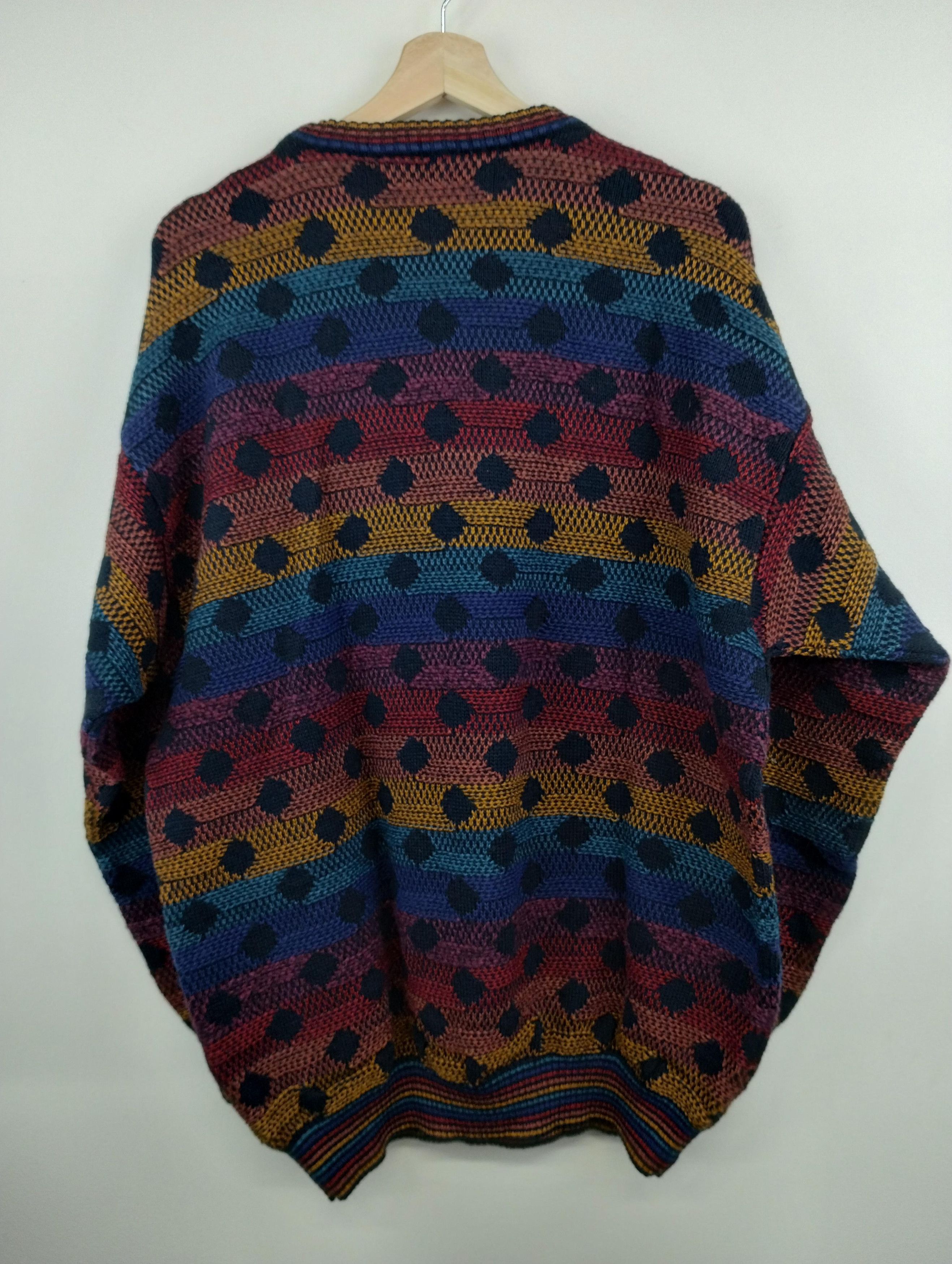 Coloured Cable Knit Sweater × Streetwear × Vintage Vintage Norm ...