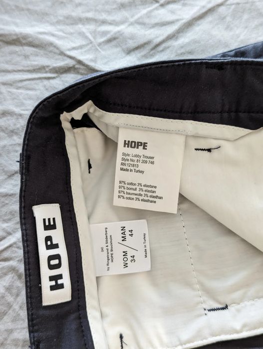 Hope Hope Lobby trouser Pants | Grailed