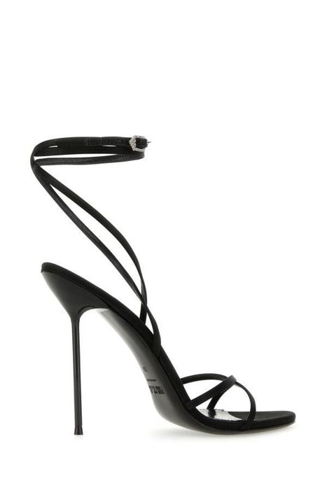 Paris Texas Black Satin Liz Sandals | Grailed
