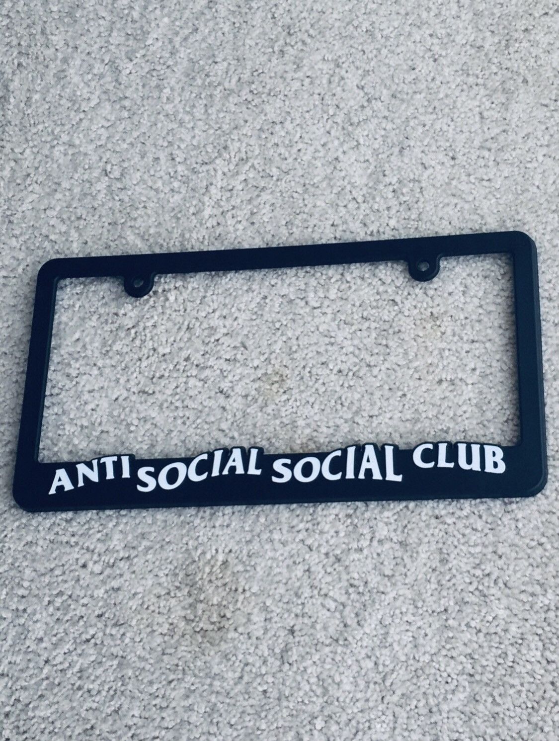 Anti Social Social Club License Plate Frame | Grailed