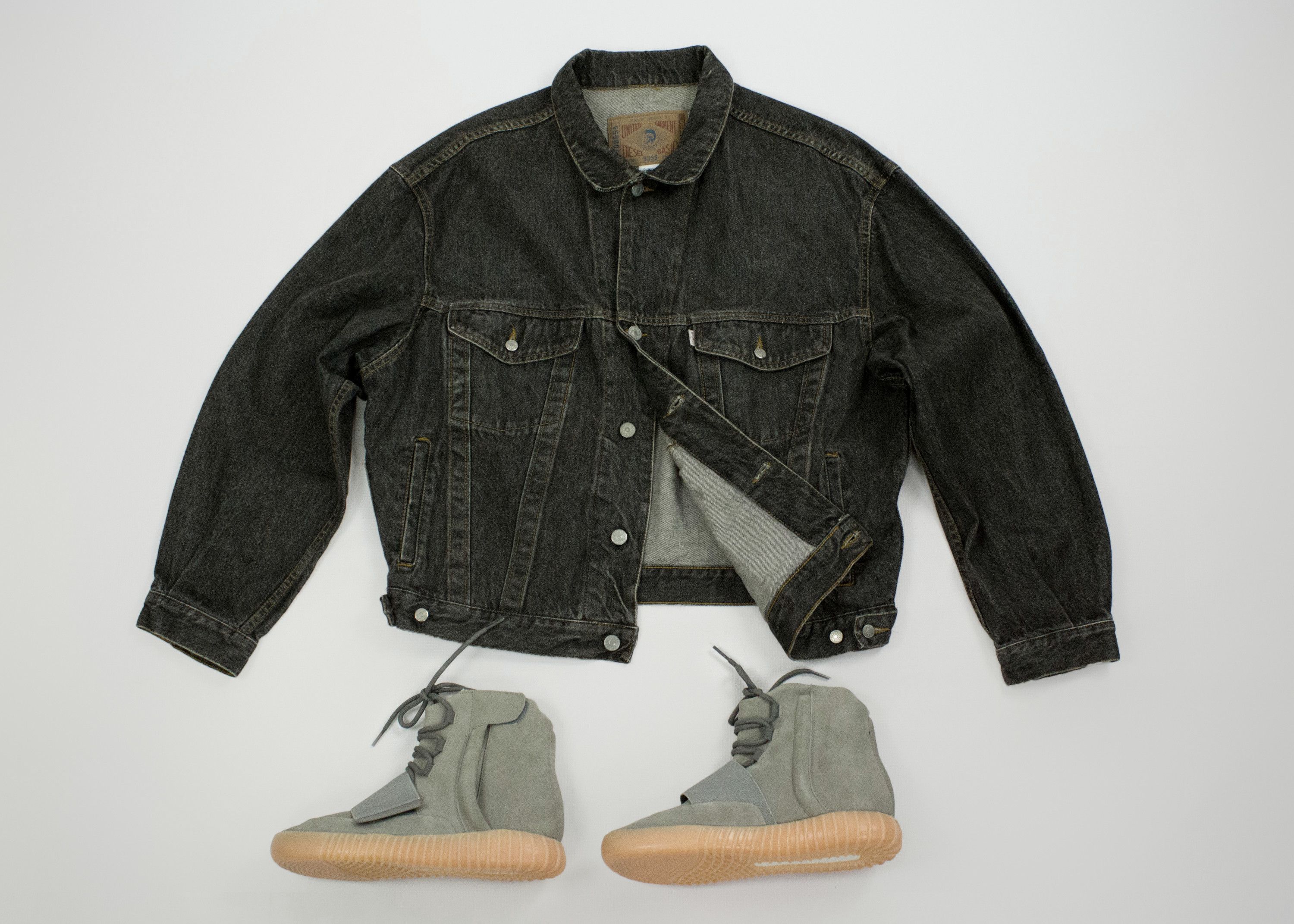 Diesel 🔥 DIESEL 🔥 Vintage Black Washed Denim Trucker Style Jacket ...