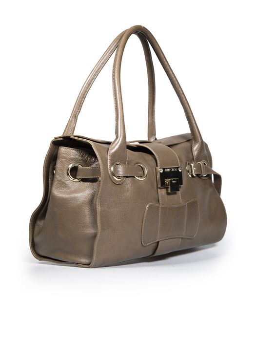 Jimmy Choo Brown Leather Rosalie Satchel Bag | Grailed