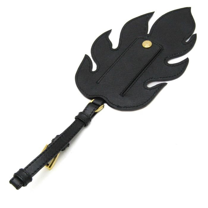 Prada PRADA Leather Others Black,Red Color Name tag | Grailed