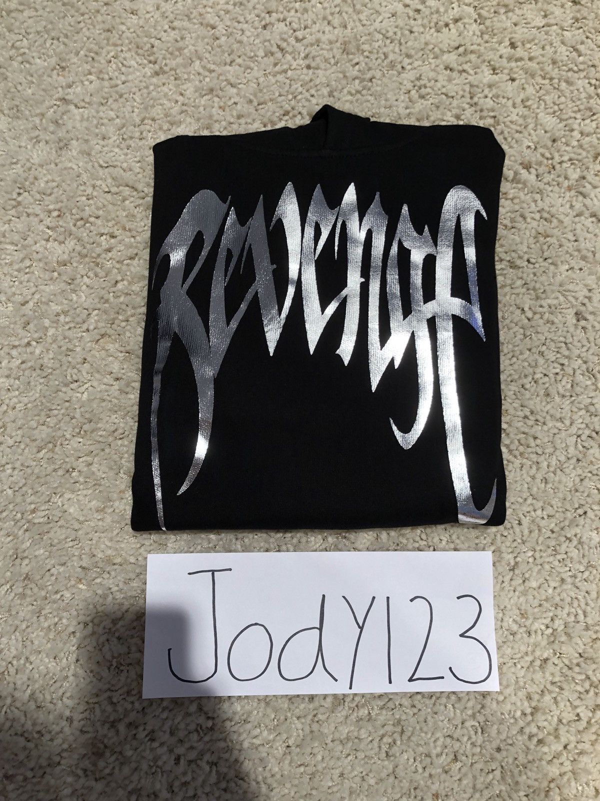 Revenge Revenge Metal Black Hoodie | Grailed