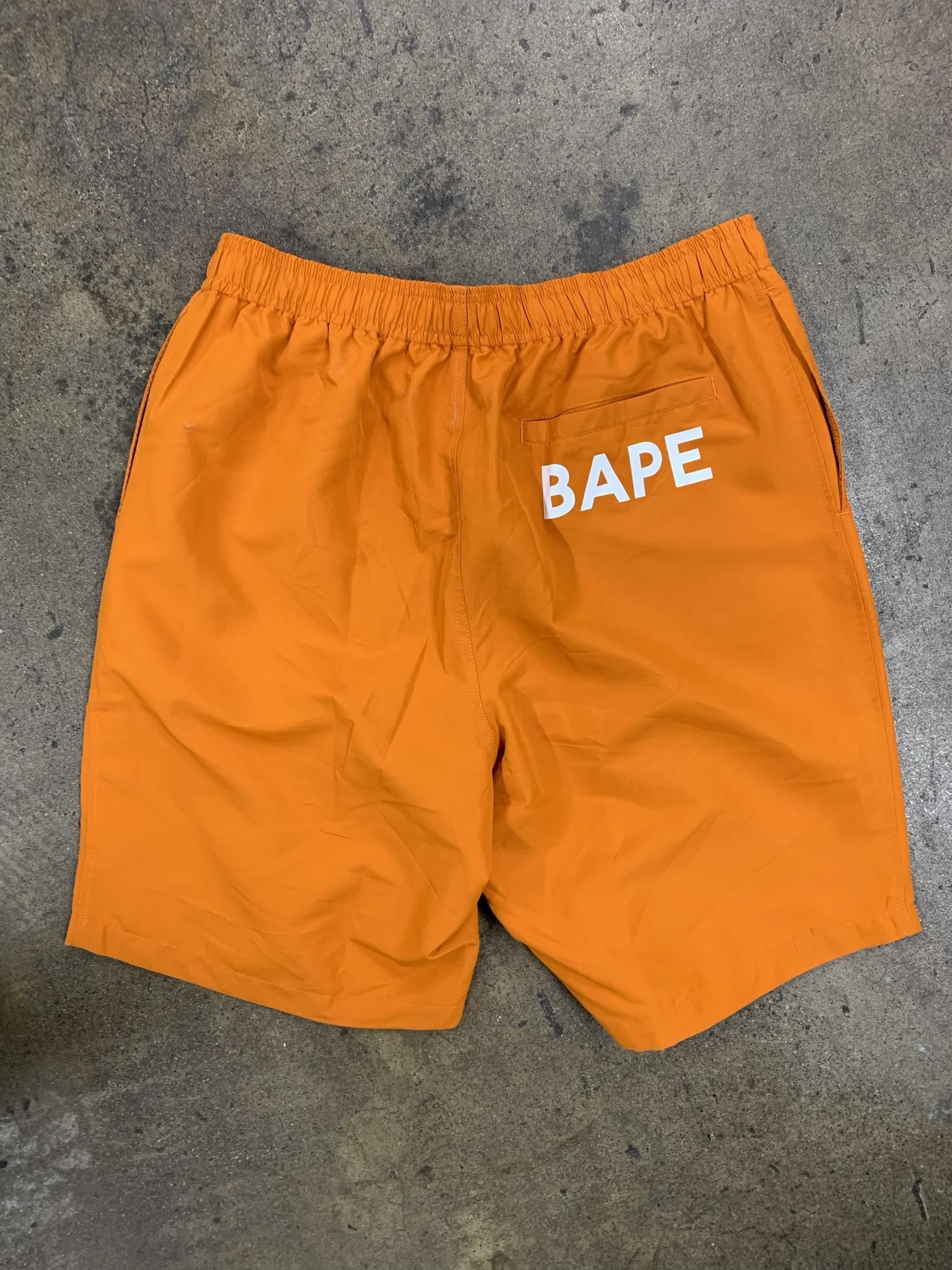 Bape Bape Head On Left Leg Swim Trunks | Grailed