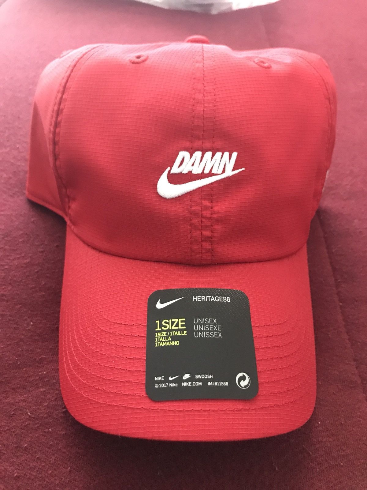 Nike Damn Nike Check Hat | Grailed