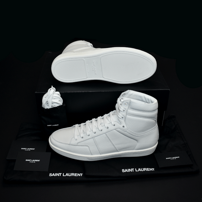 Saint Laurent Paris Saint Laurent White Leather SL/10H High Top ...
