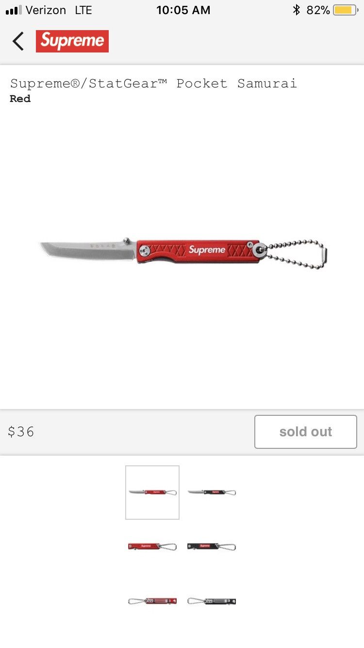 Supreme SUPREME SAMURAI Pocket KNIFE | Grailed