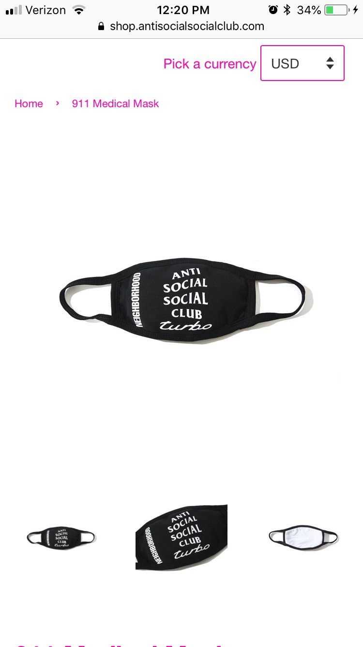 Mastermind Japan 911 Medical Mask | Grailed