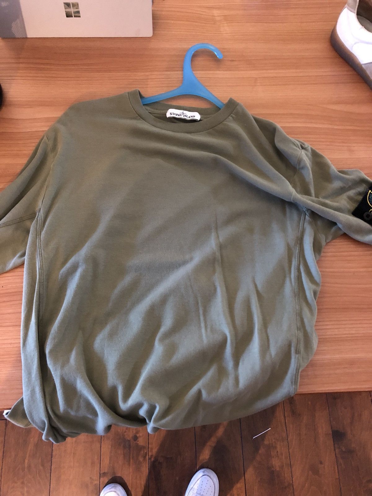 Stone Island Olive Longsleeve | Grailed