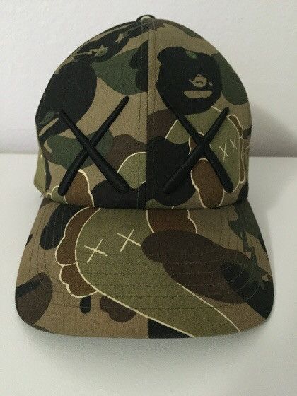 Bape Bape x Kaws cap | Grailed