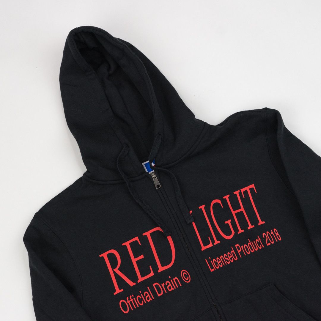 Sad Boys Bladee Red Light Zip-Up Hoodie | Grailed