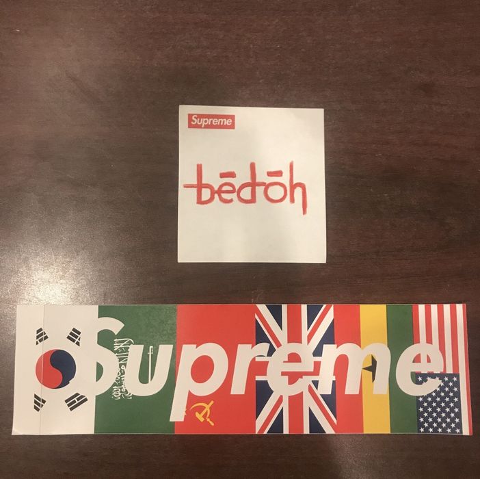Supreme Supreme Flags BOGO Sticker | Grailed
