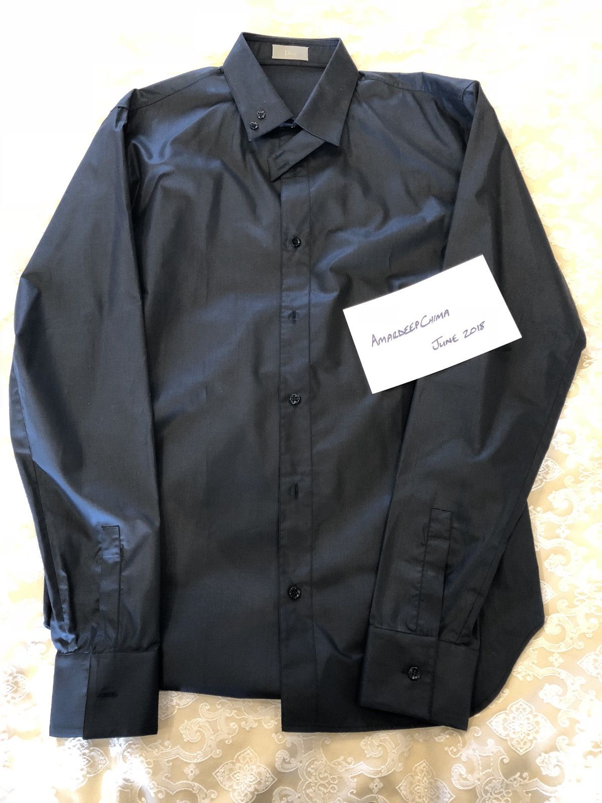 Dior × Hedi Slimane Detail Collar Shirt | Grailed