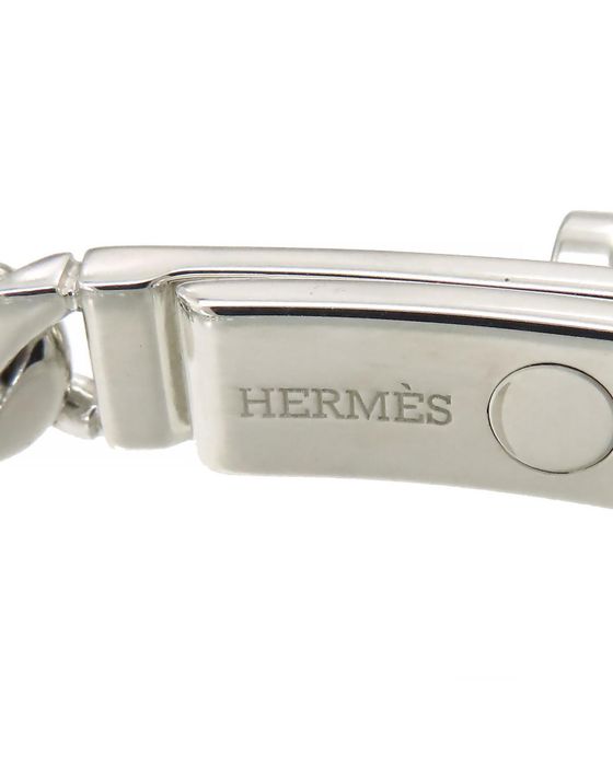 Hermes Silver Kelly TPM Gourmette Bracelet in SA Condition | Grailed