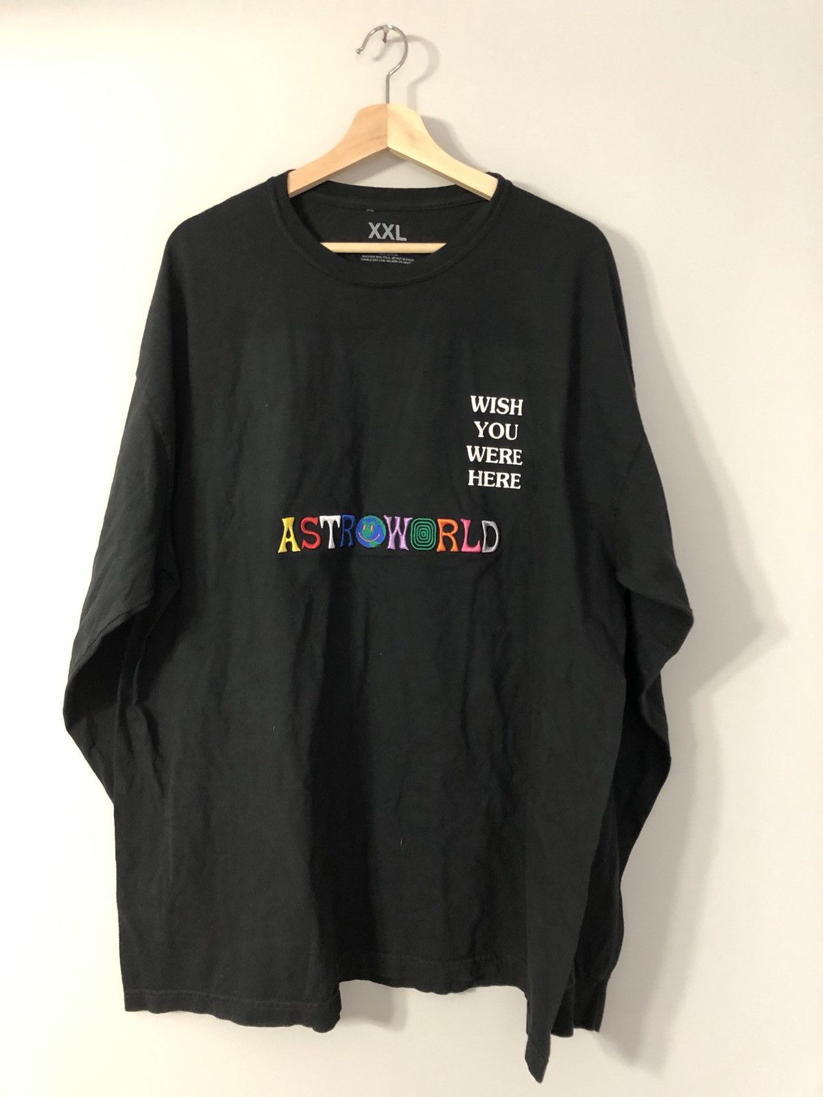 Travis Scott Astroworld Gov Ball Embroidered Long Sleeve | Grailed