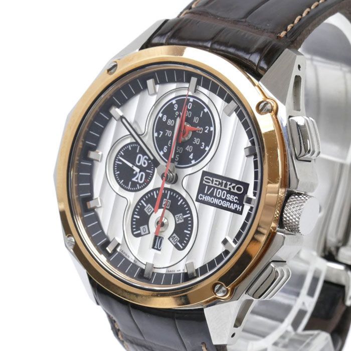 Seiko SEIKO ignition 1/100 second chronograph watch battery operated ...