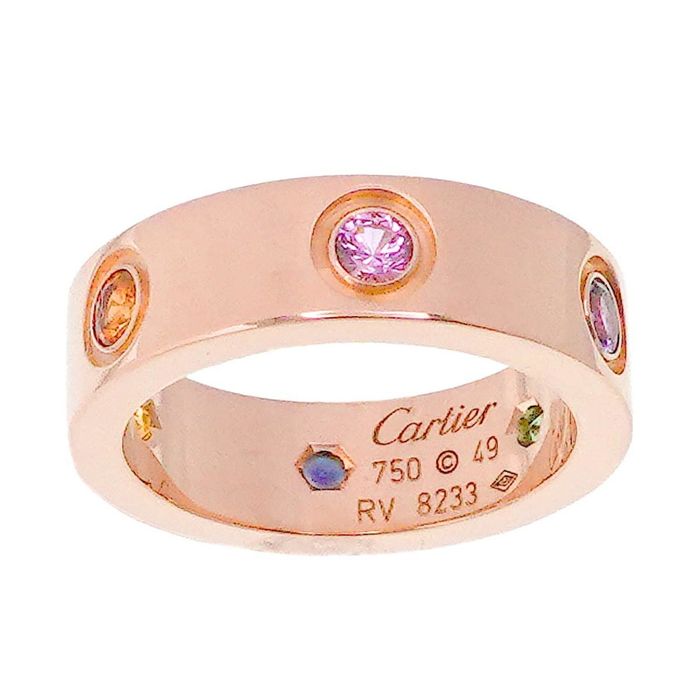 Cartier Cartier Love #49 Ring Multi-stone K18 PG Pink Gold 750 | Grailed
