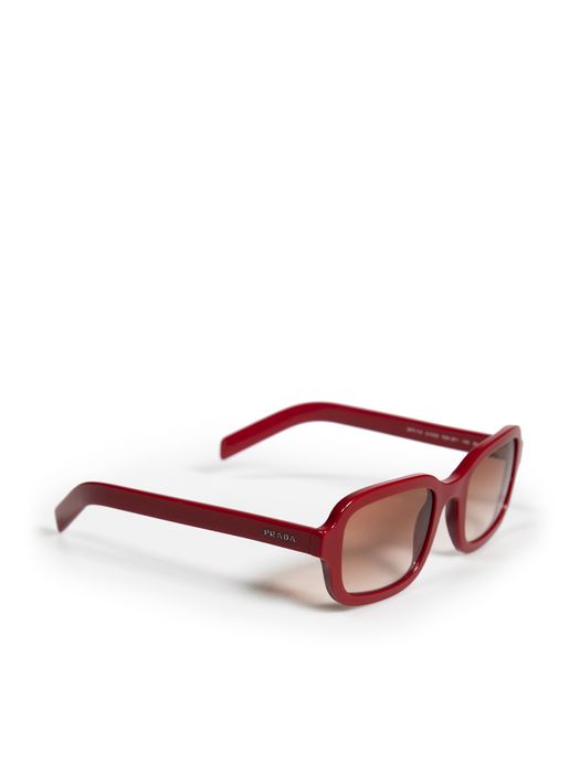 Prada Red Square Frame Tinted Sunglasses | Grailed