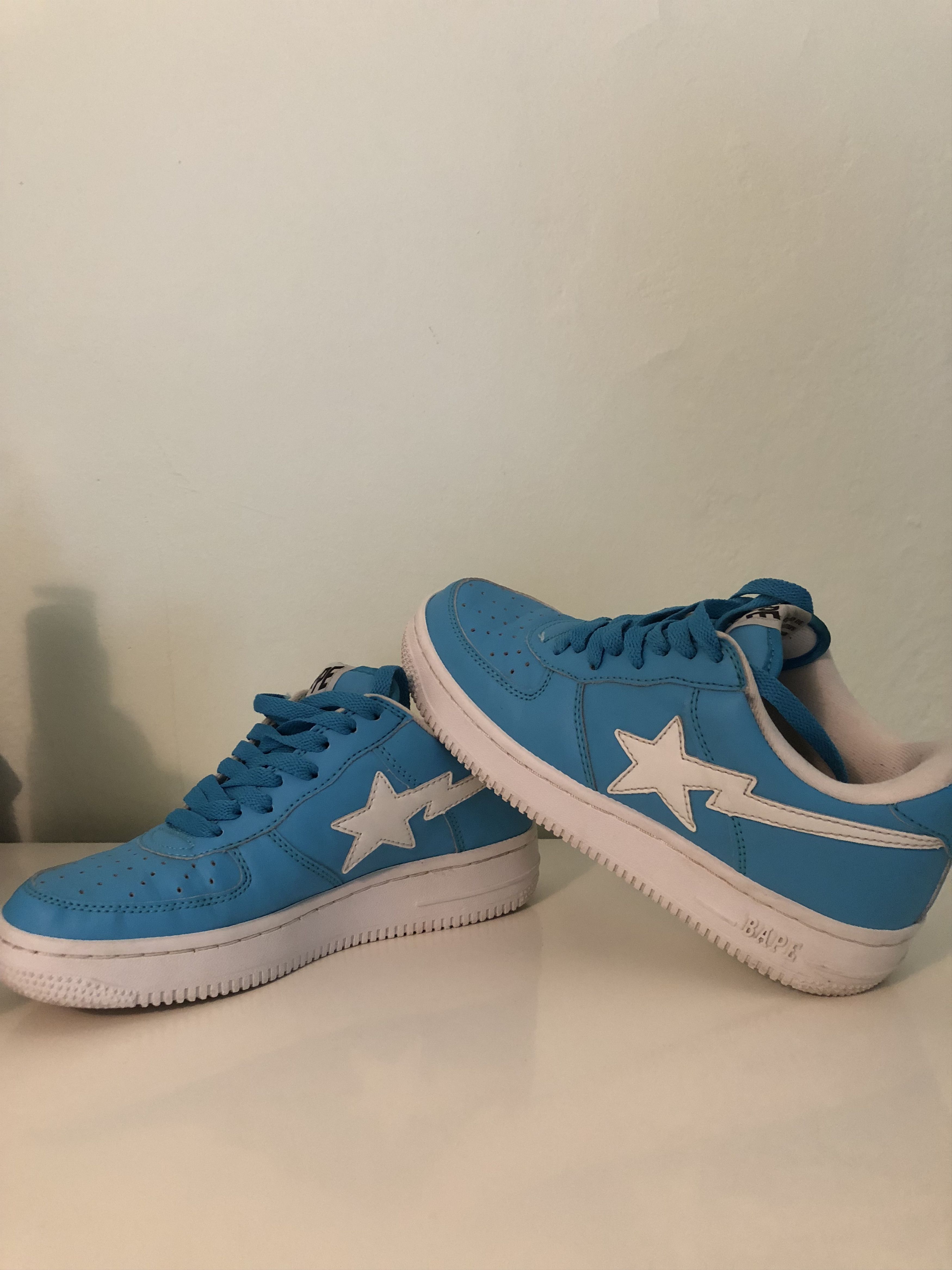 Bape Light Blue Bapestas Bape Shoes | Grailed