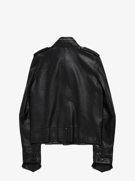 Dior SS03 Black Leather Biker Jacket | Grailed