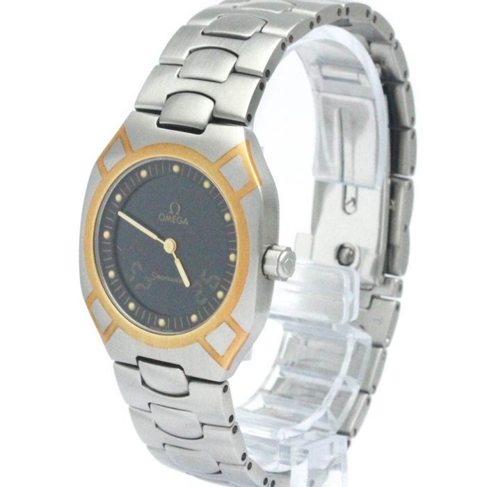 Omega Polished OMEGA Seamaster Polaris Analog Digital 18K Gold Steel ...