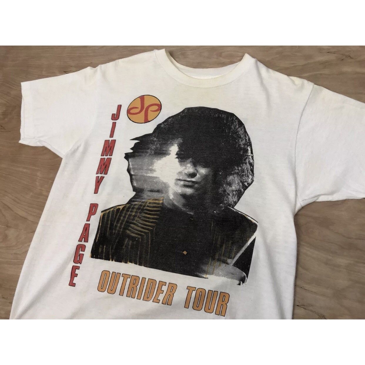 Band Tees × Vintage Vintage 80s Led Zeppelin Jimmy Page Outrider Tour ...
