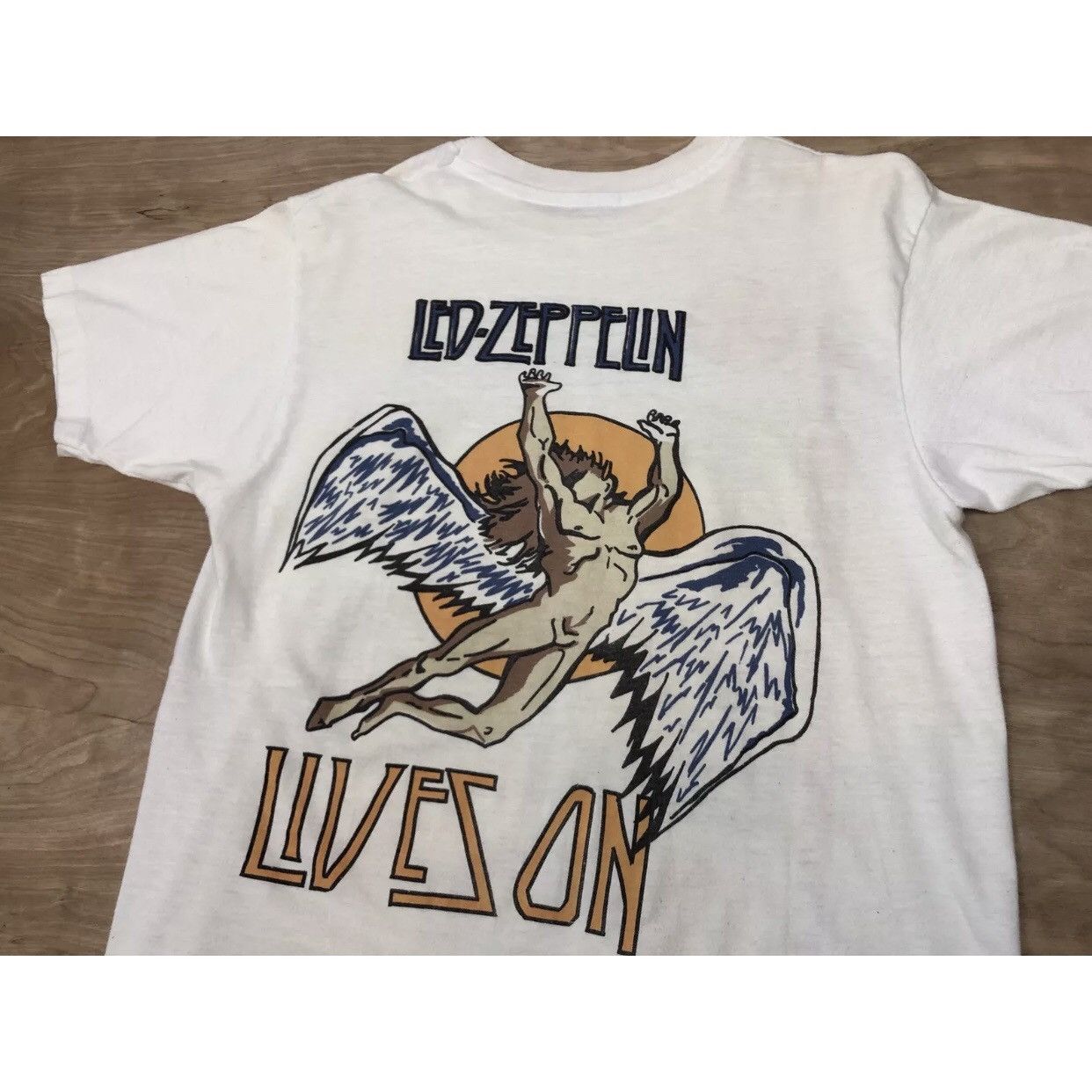 Band Tees × Vintage Vintage 80s Led Zeppelin Jimmy Page Outrider Tour ...