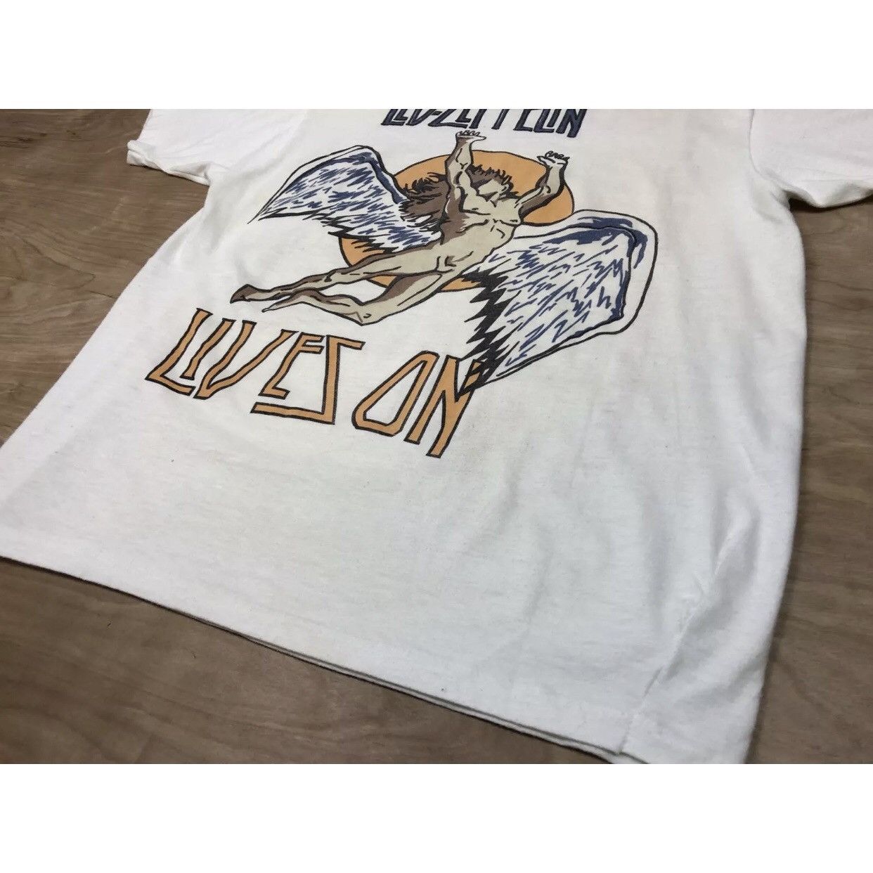 Band Tees × Vintage Vintage 80s Led Zeppelin Jimmy Page Outrider Tour ...