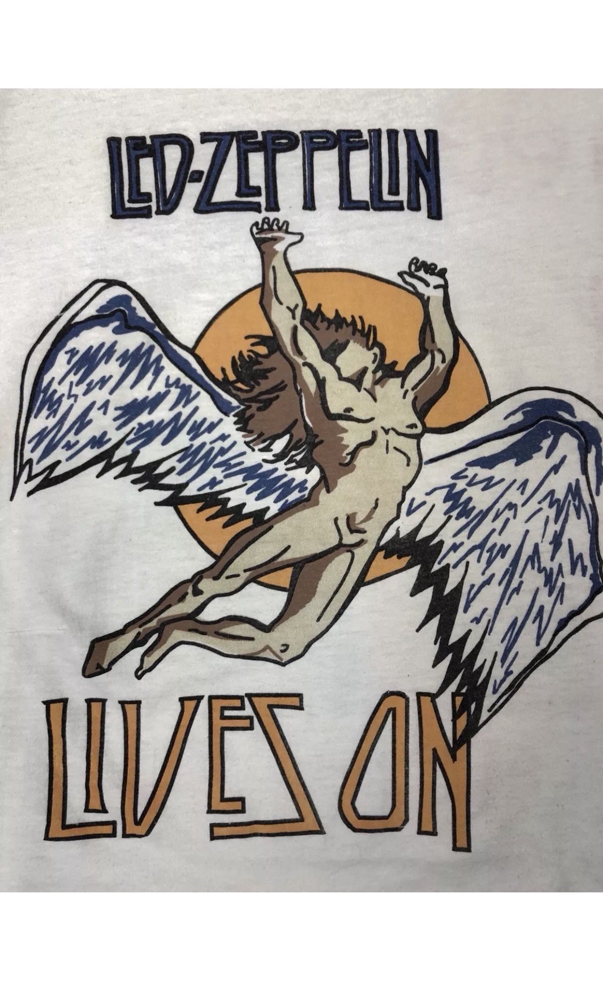 Band Tees × Vintage Vintage 80s Led Zeppelin Jimmy Page Outrider Tour ...