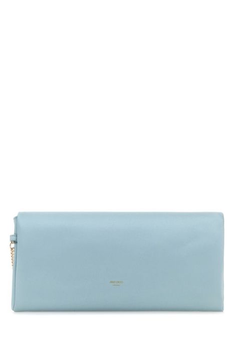 Jimmy Choo Light Blue Satin Xandra Clutch | Grailed
