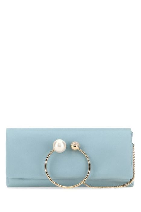 Jimmy Choo Light Blue Satin Xandra Clutch | Grailed