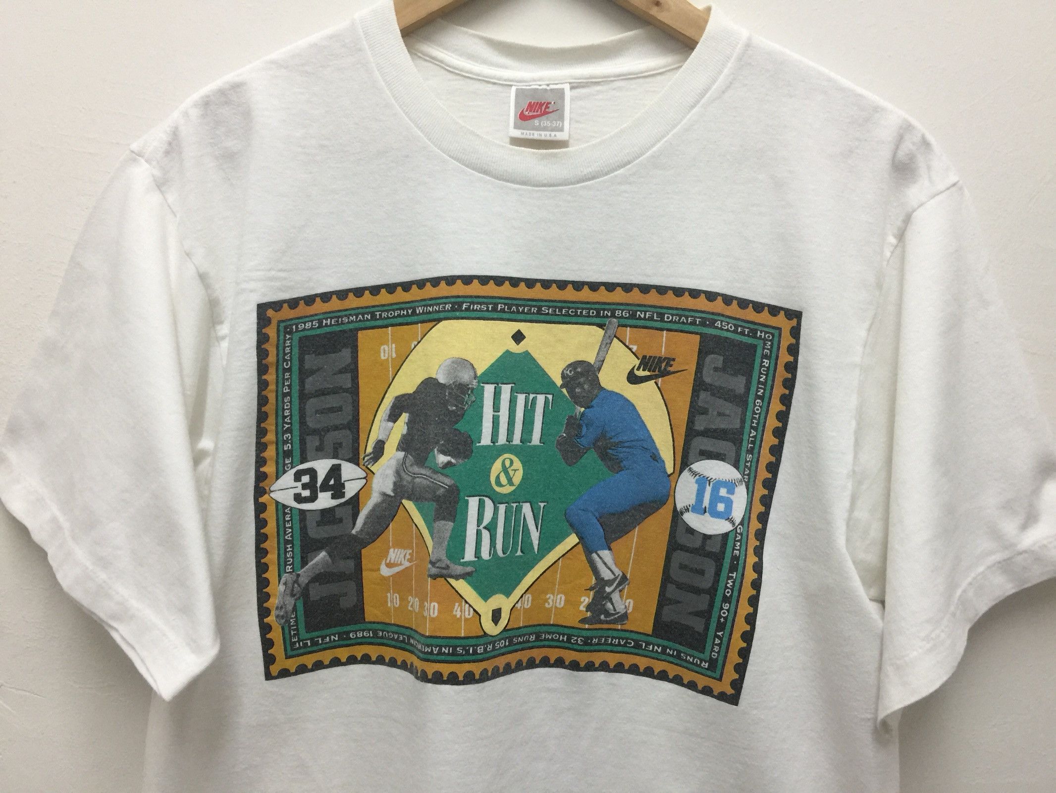 Nike Vintage Nike Bo Jackson Hit&Run Tshirt | Grailed