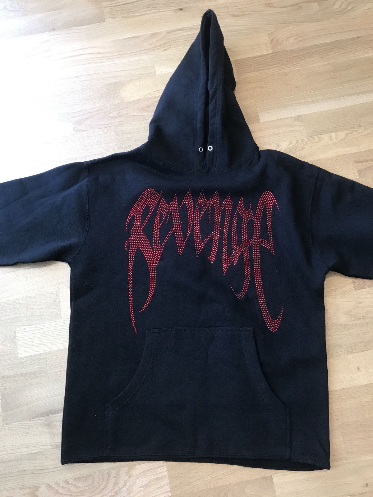 Revenge REVENGE RED RHINESTONE HOODIE | Grailed