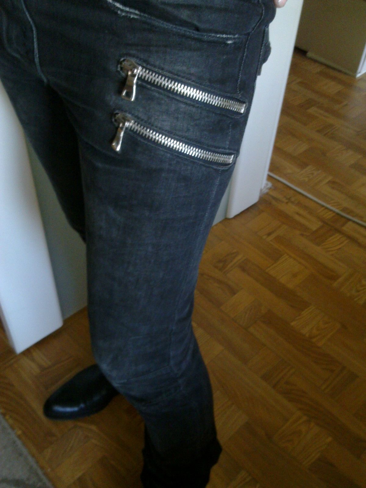 Balmain Balmain Double Zipper Biker jeans | Grailed