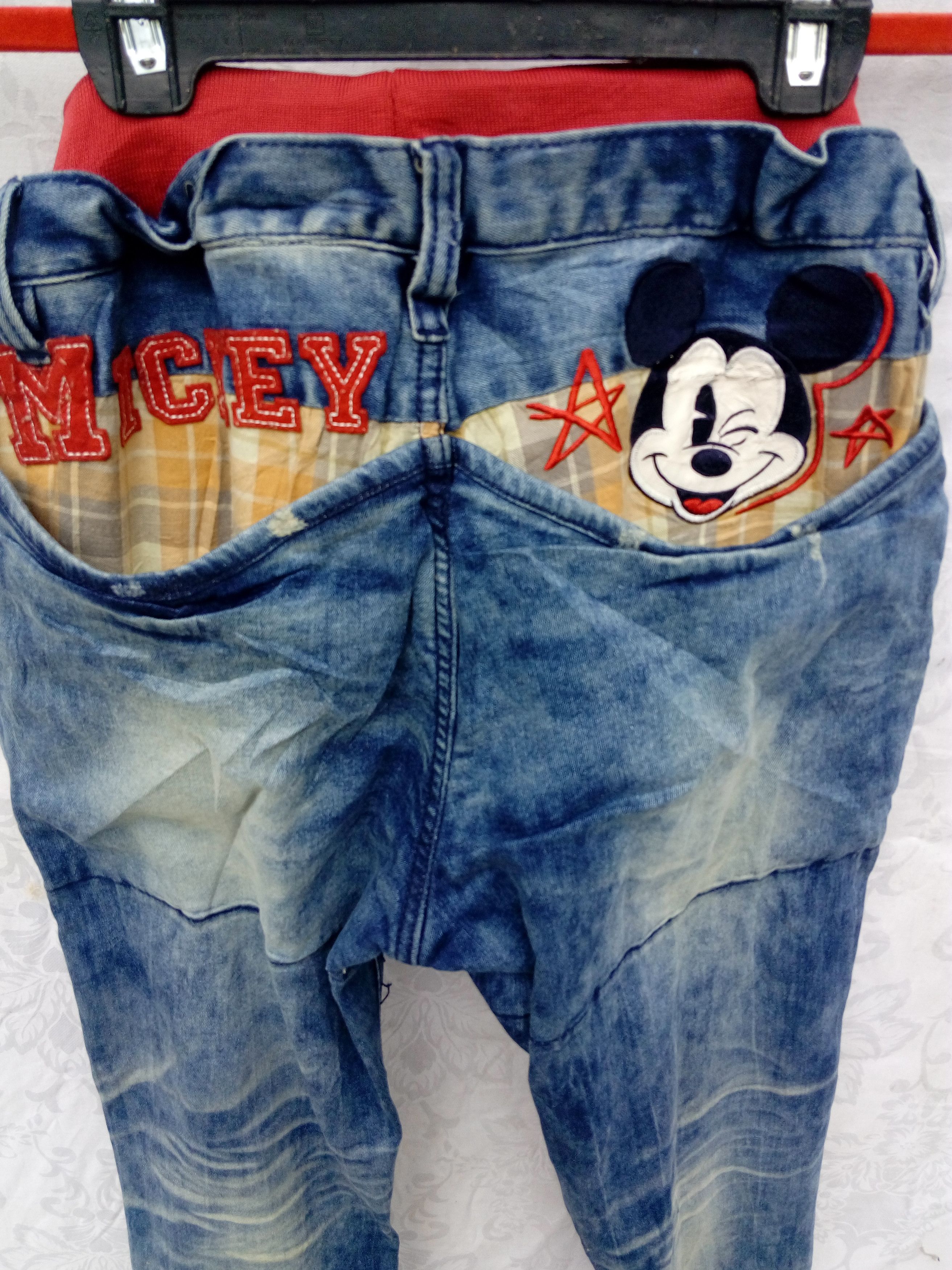 Disney × Japanese Brand Needs Gone!!!Acid Washed Mickey Mouse Skinny ...